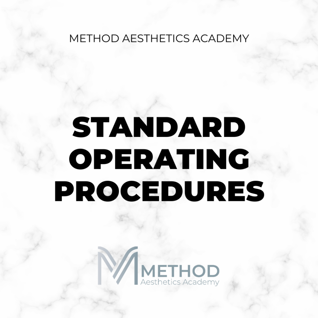 Standard Operating Procedures - Method Aesthetics